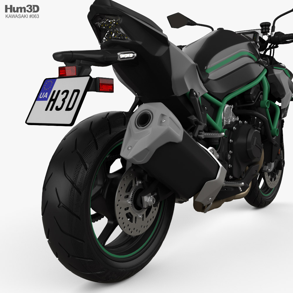Kawasaki Z H2 2021 3D model - Download Motorcycle on 3DModels.org