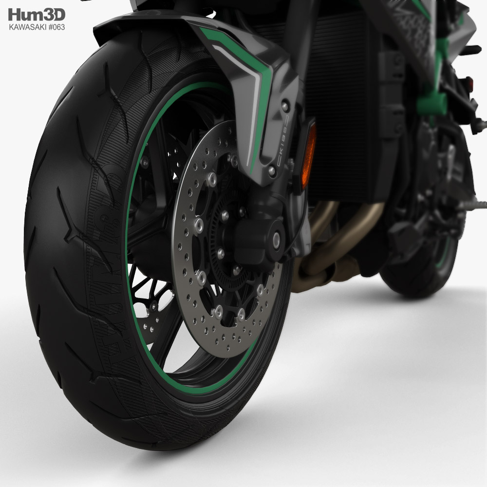 Kawasaki Z H2 2021 3D model - Download Motorcycle on 3DModels.org