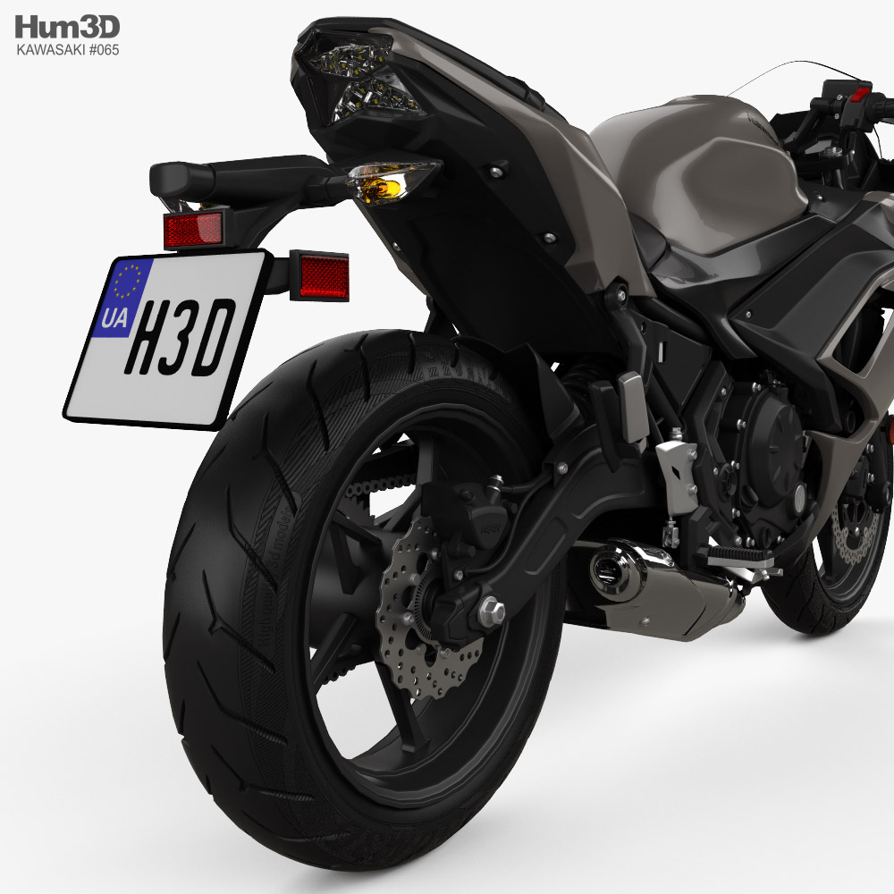 Kawasaki Ninja 650 2021 3D model - Download Motorcycle on 3DModels.org