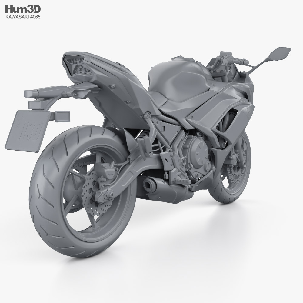 Kawasaki Ninja 650 2021 3D model - Download Motorcycle on 3DModels.org