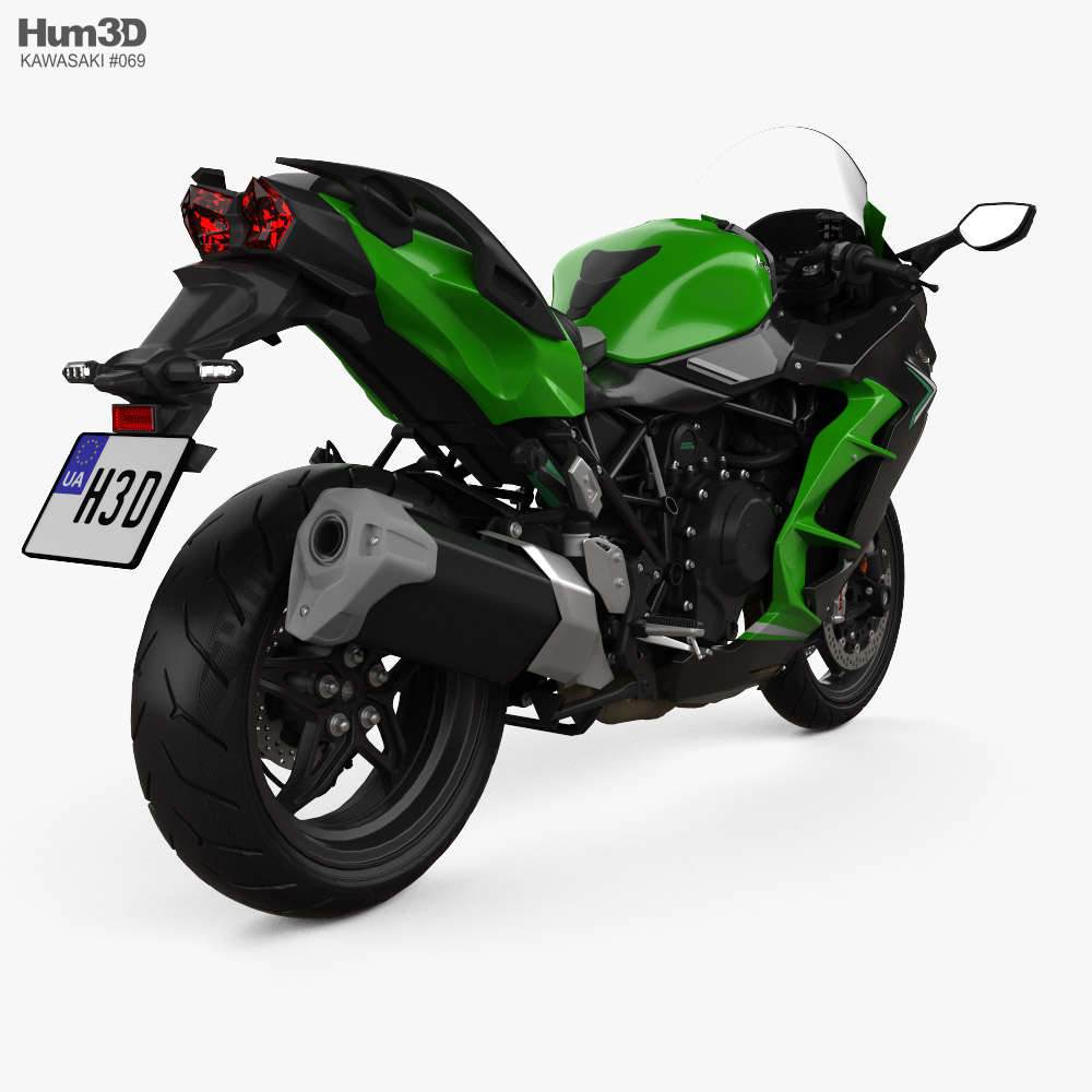 Kawasaki Ninja H2 SX 2025 3D model - Download Motorcycle on 3DModels.org