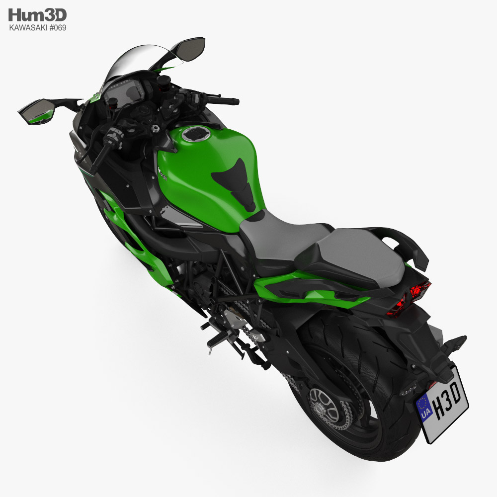 Kawasaki Ninja H2 SX 2025 3D model - Download Motorcycle on 3DModels.org