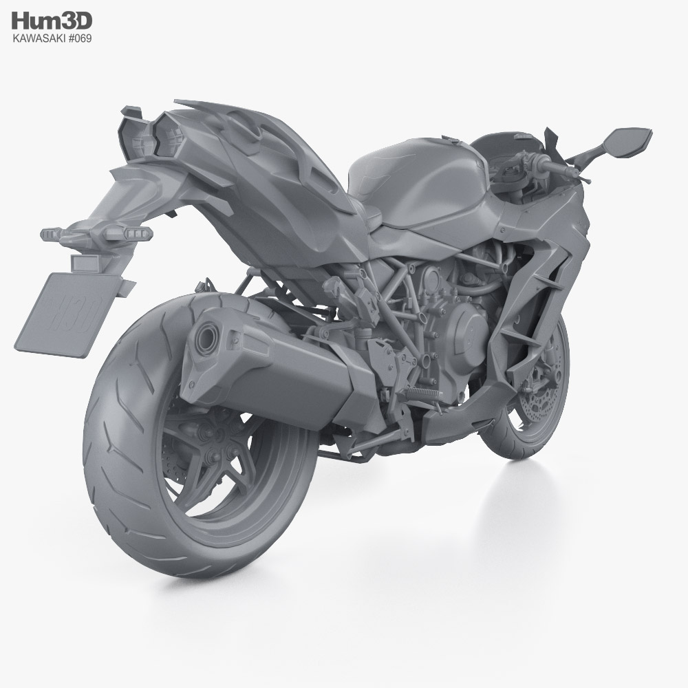 Kawasaki Ninja H2 SX 2025 3D model - Download Motorcycle on 3DModels.org