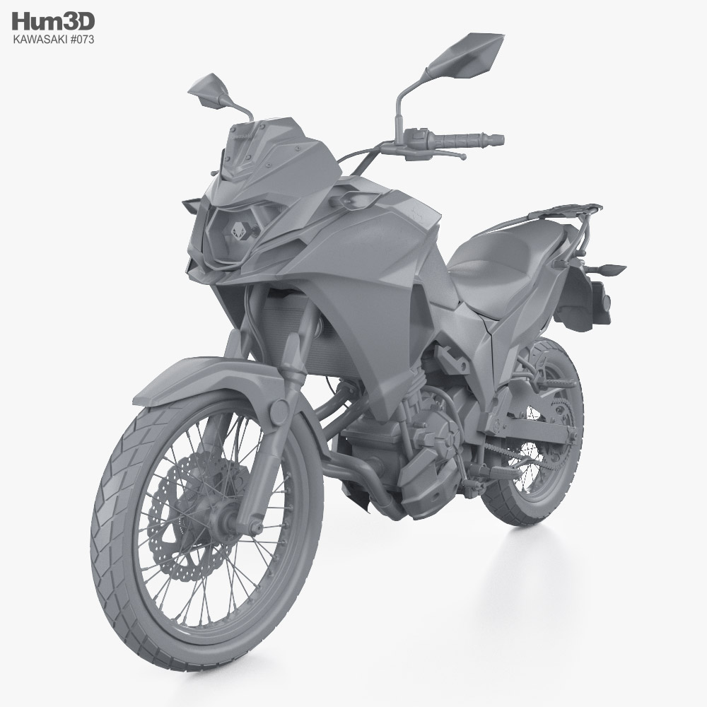 Kawasaki Versys X300 2025 3D model - Download Motorcycle on 3DModels.org