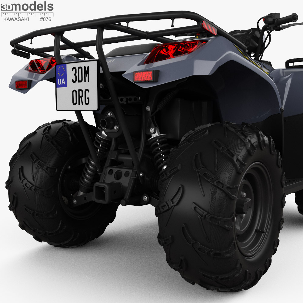 Kawasaki Brute Force 450 2025 3D model - Download ATV on 3DModels.org