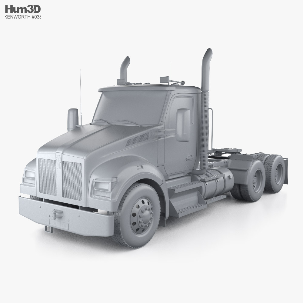 Kenworth T880 Day Cab Tractor Truck 2025 3D model - Download Truck on ...