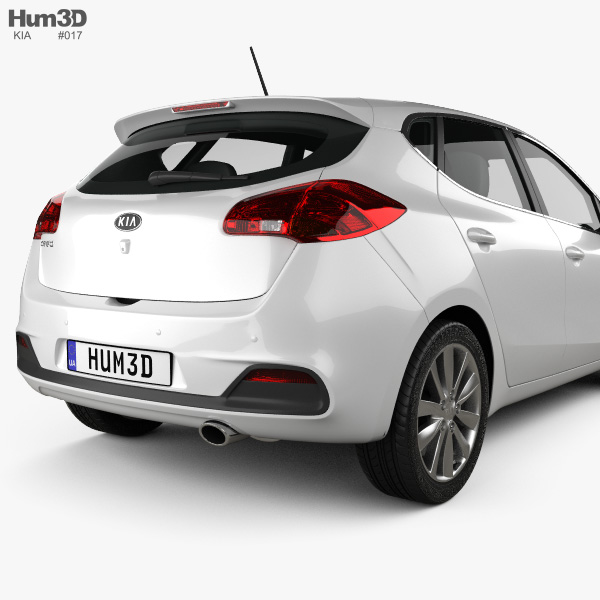 Kia Ceed hatchback 5-door 2014 3D model - Download Hatchback on ...