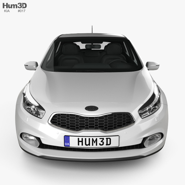 Kia Ceed hatchback 5-door 2014 3D model - Download Hatchback on ...