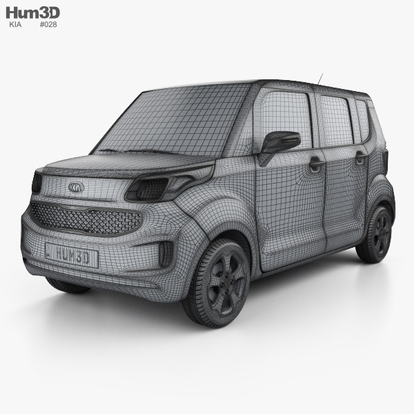 Kia Ray 2016 3D model - Download Hatchback on 3DModels.org