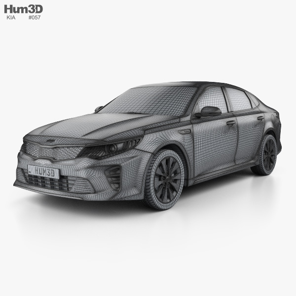 Kia Optima 2019 3D model - Download Sedan on 3DModels.org