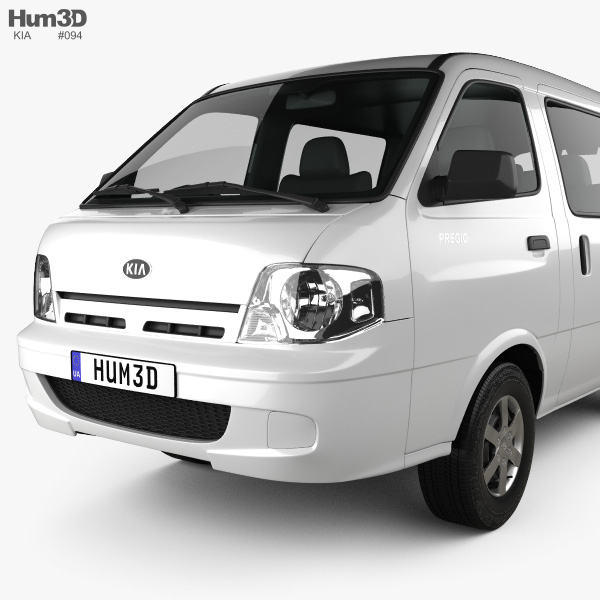Kia Pregio 2006 3D model - Download Van on 3DModels.org
