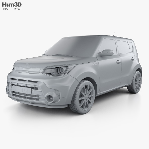 Kia Soul Turbo 2019 3D model - Download Crossover SUV on 3DModels.org