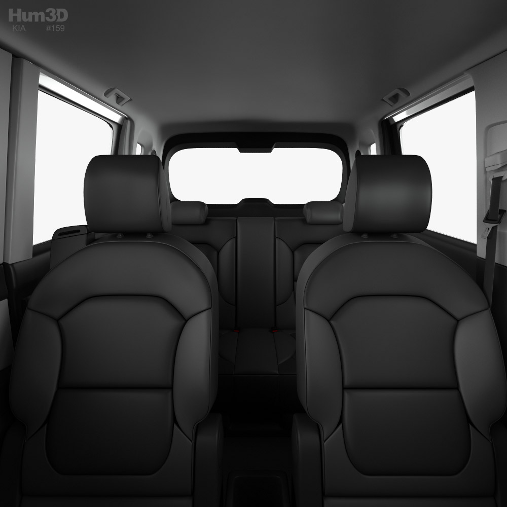Kia Ray with HQ interior 2016 3D model - Download Van on 3DModels.org