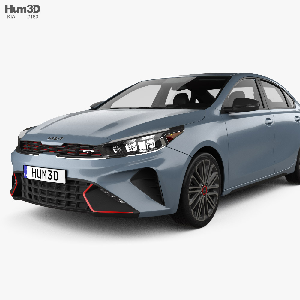 Kia Forte GT with HQ interior 2025 3D model - Download Sedan on ...