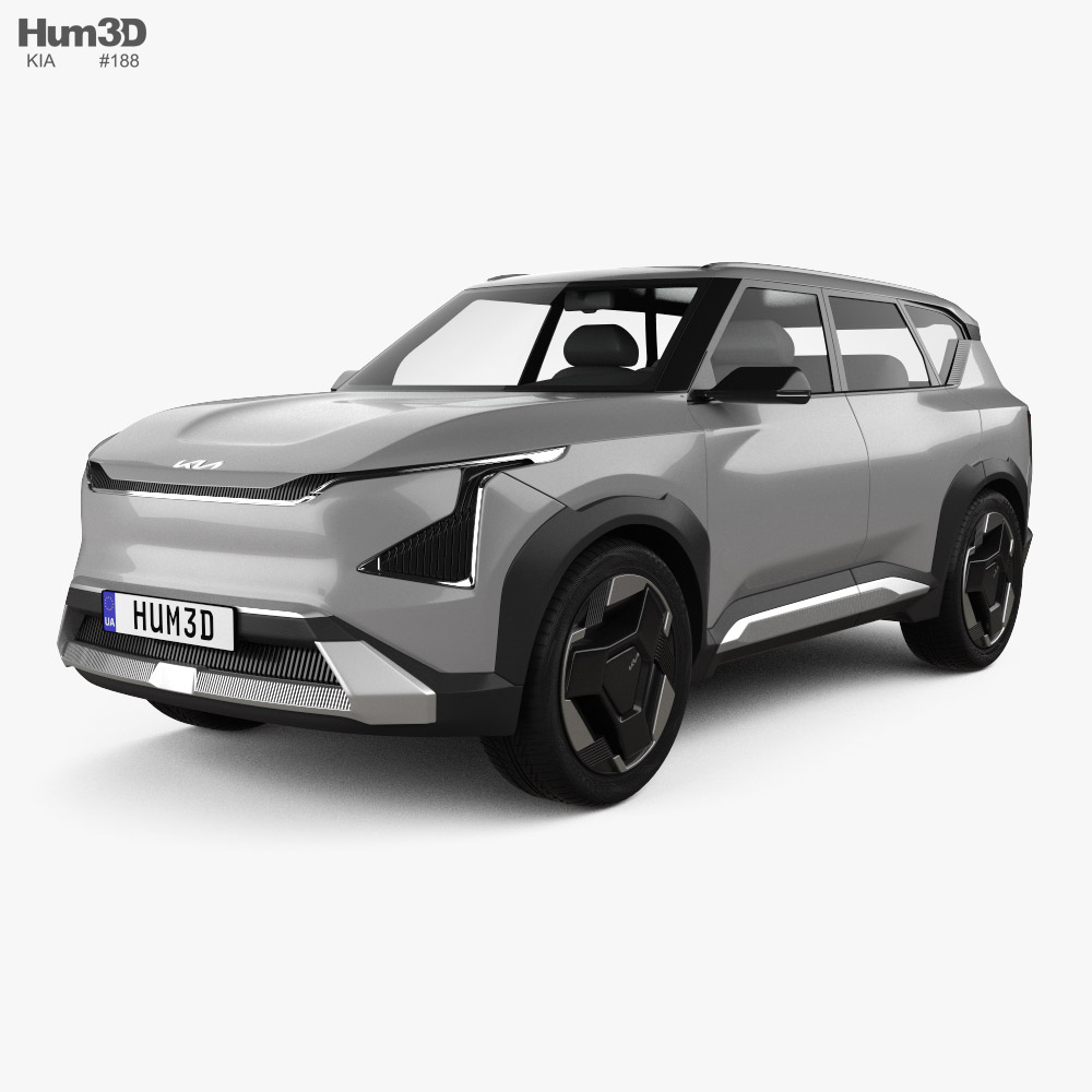 Kia EV5 concept 2025 3D model - Download Crossover SUV on 3DModels.org