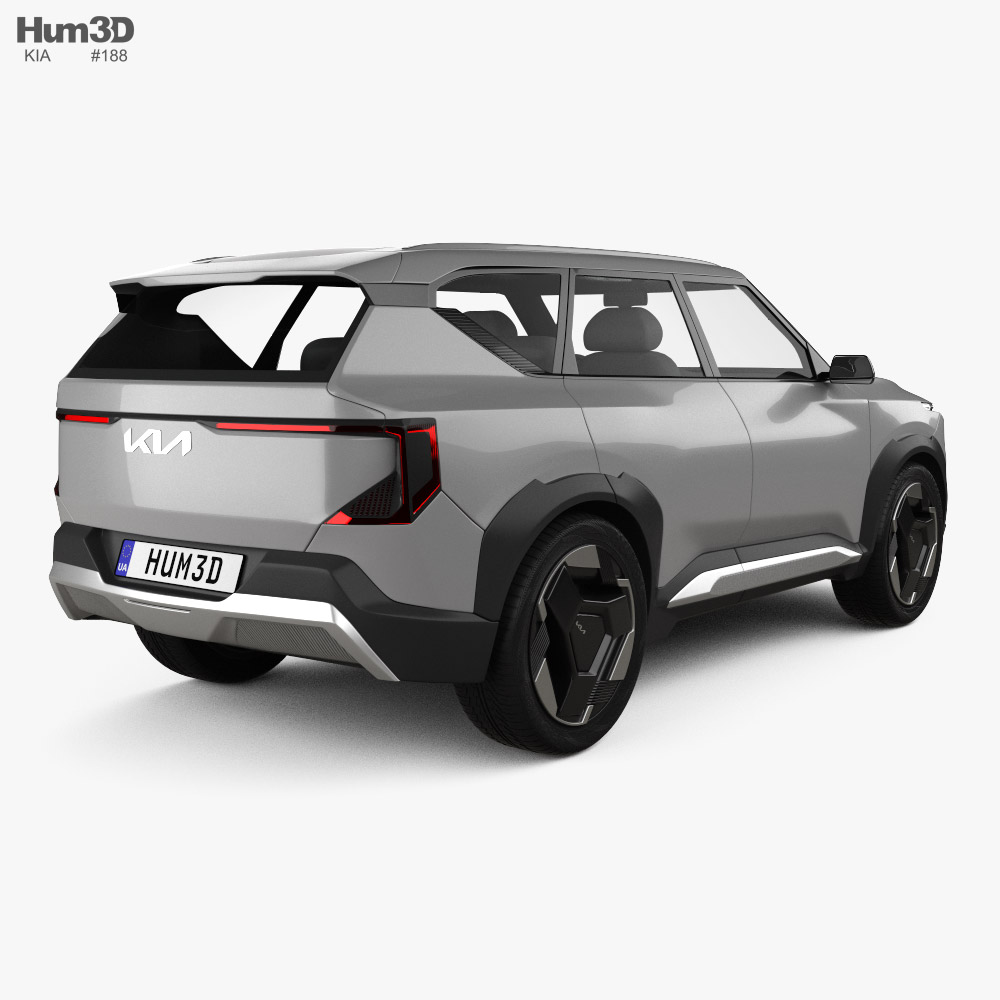 Kia EV5 concept 2025 3D model - Download Crossover SUV on 3DModels.org