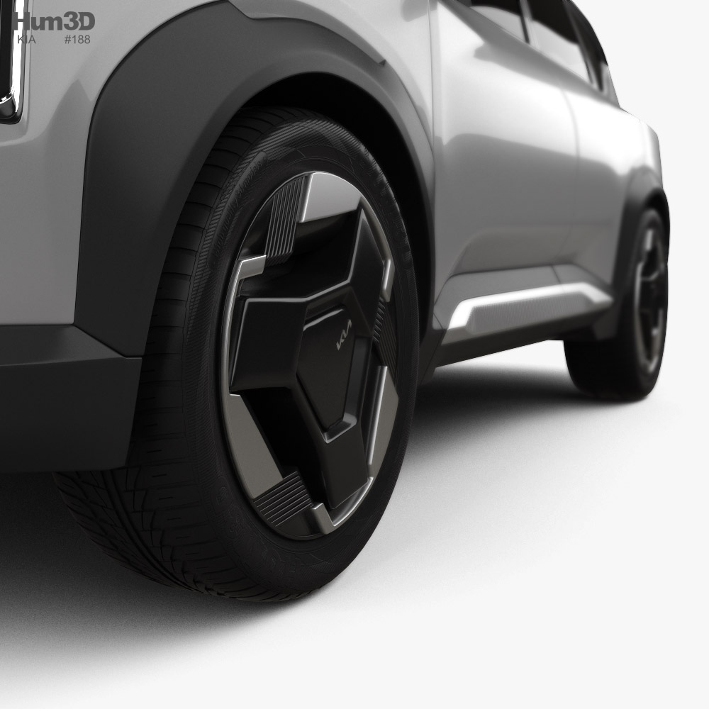 Kia EV5 concept 2025 3D model - Download Crossover SUV on 3DModels.org
