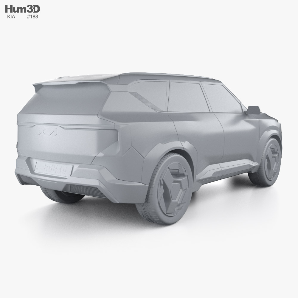 Kia EV5 concept 2025 3D model - Download Crossover SUV on 3DModels.org