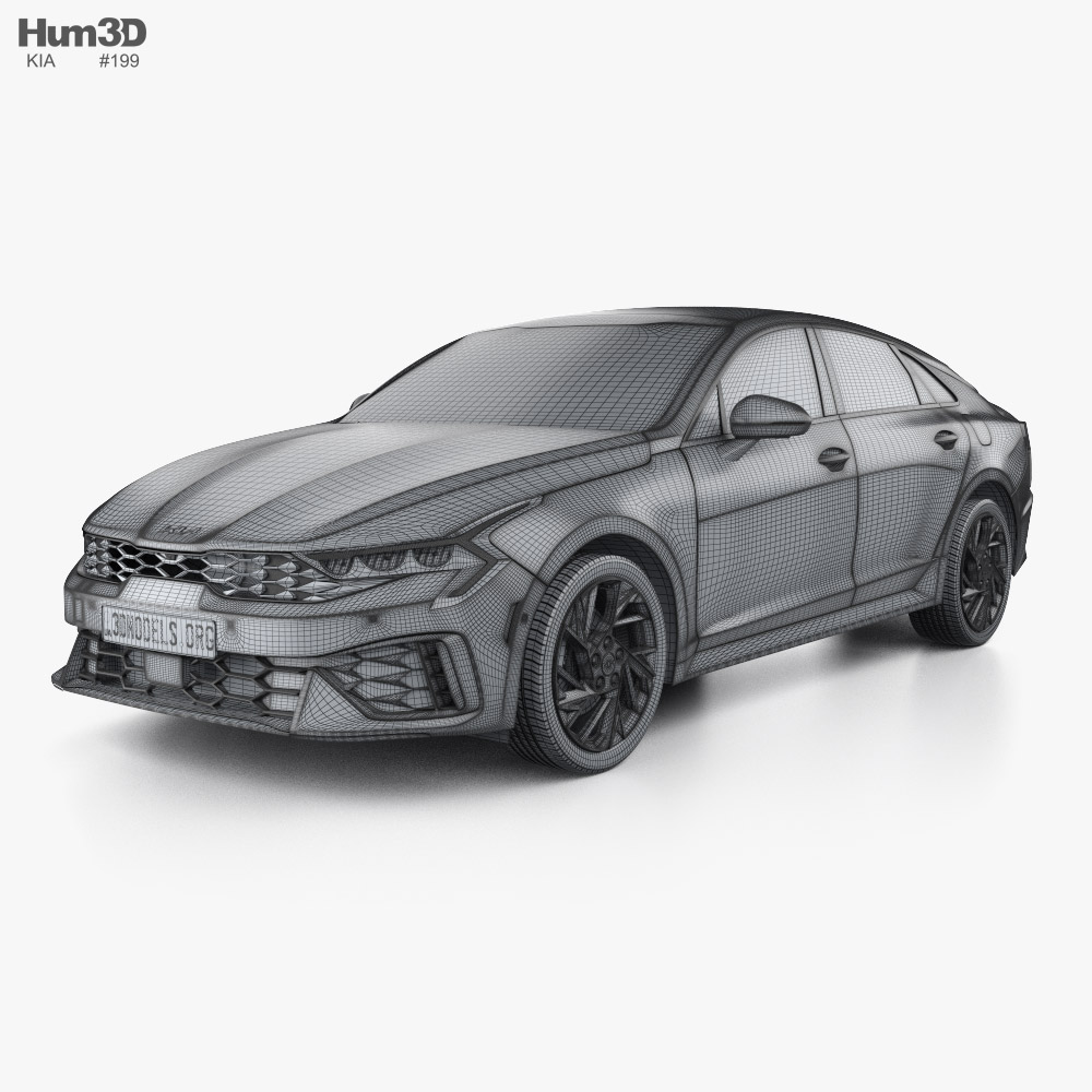 Kia K5 GT 2025 3D model - Download Sedan on 3DModels.org