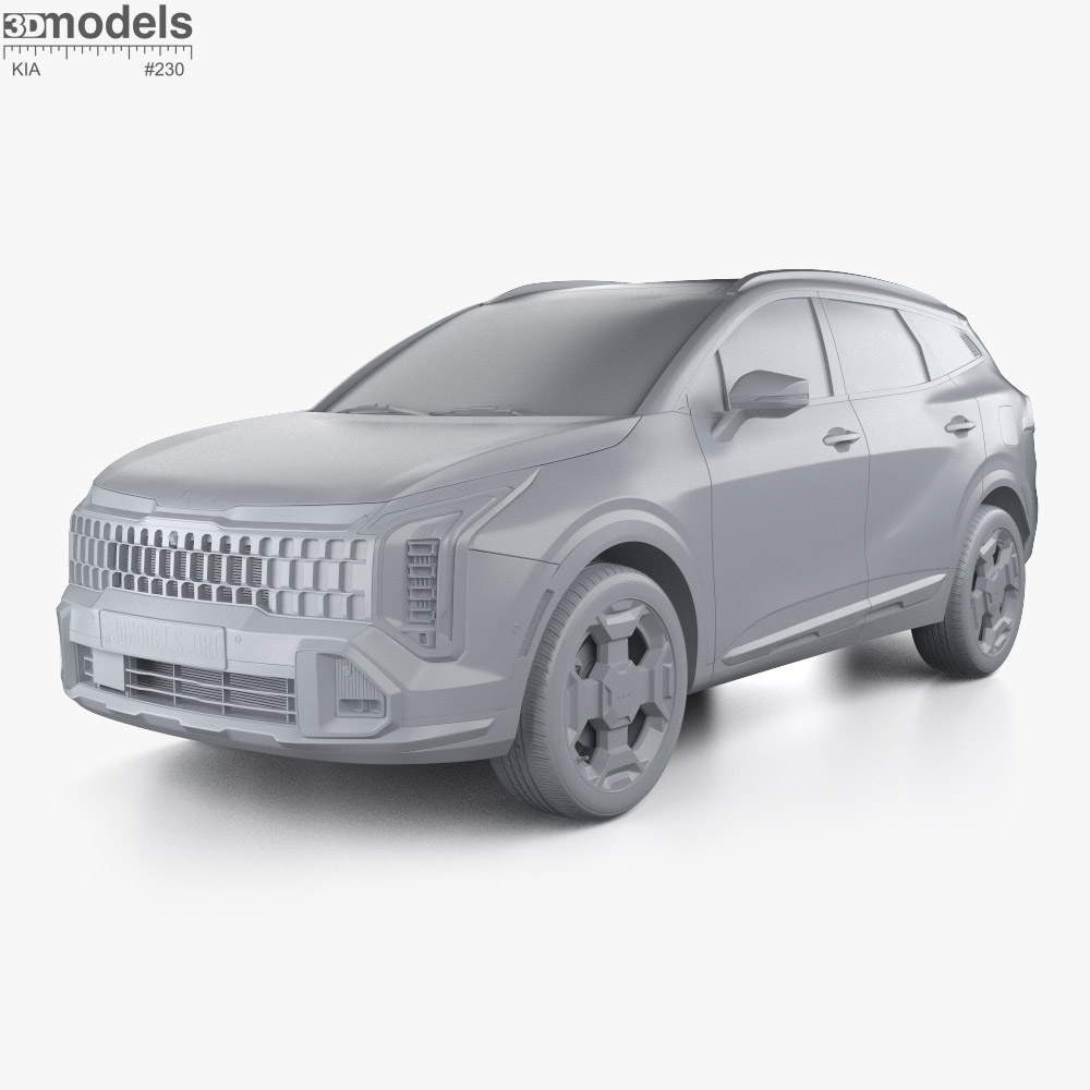 Kia Sportage NQ5 X Pro 2025 3D model - Download Crossover SUV on ...
