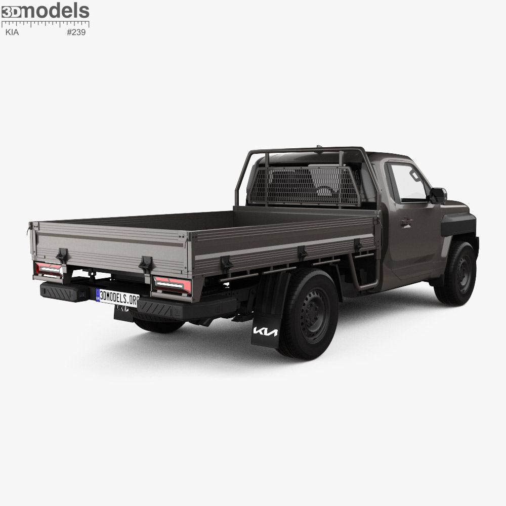 Kia Tasman Single Cab Chassis Tray 2025 3D model - Download Pickup on ...