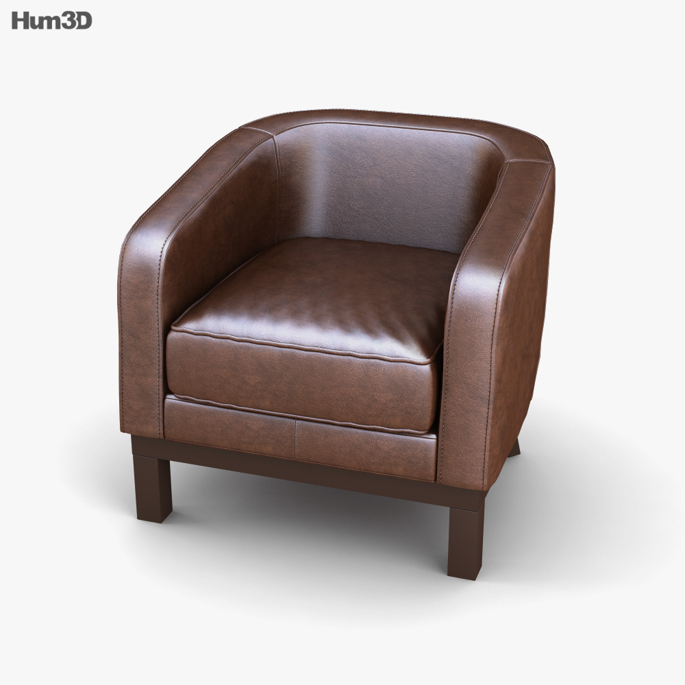 Accent chair 3D model - Download Armchair on 3DModels.org