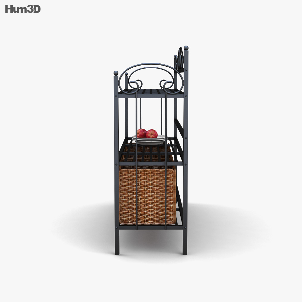 Celtic Three Drawer Storage Shelf 3D model - Download Cabinet on ...