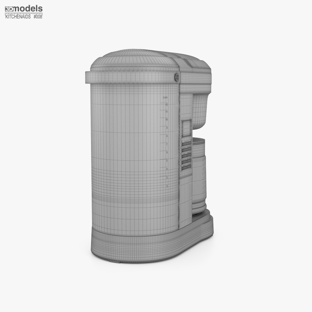 KitchenAid 12 Cup Drip Coffee Maker 3D model - Download Home Appliances ...