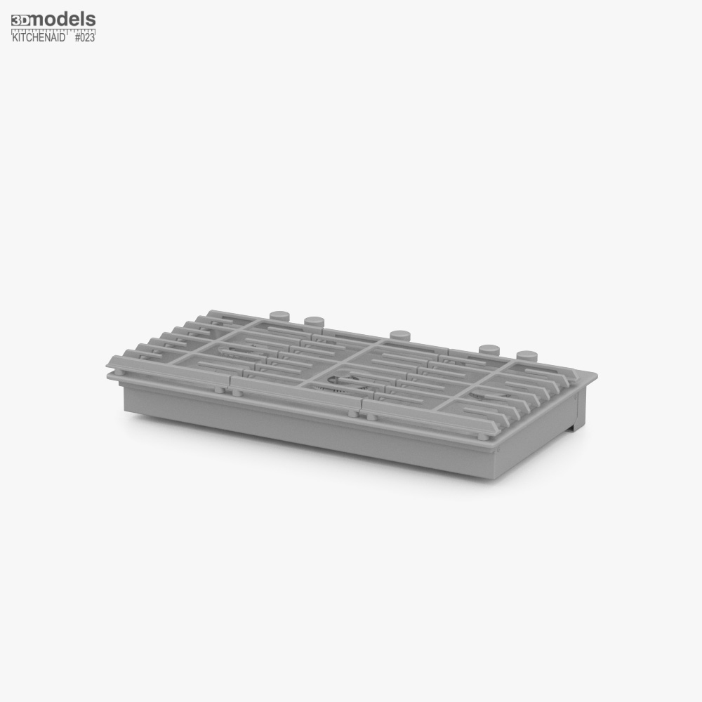 KitchenAid Gas Cooktop with Griddle 36 inch 5 Burner 3D model ...