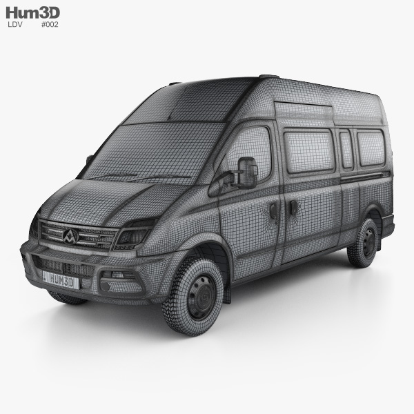 LDV V80 (Maxus) L2H3 2017 3D model - Download Van on 3DModels.org