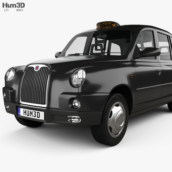 LTI TX4 London Taxi 2014 3D model - Download Van on 3DModels.org