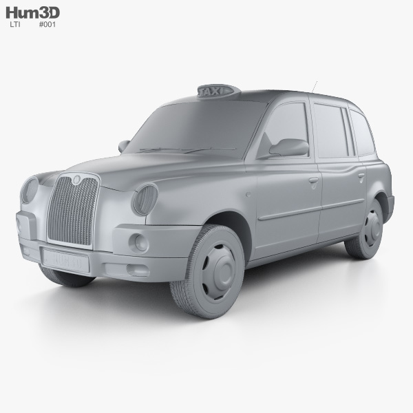 LTI TX4 London Taxi 2014 3D model - Download Van on 3DModels.org