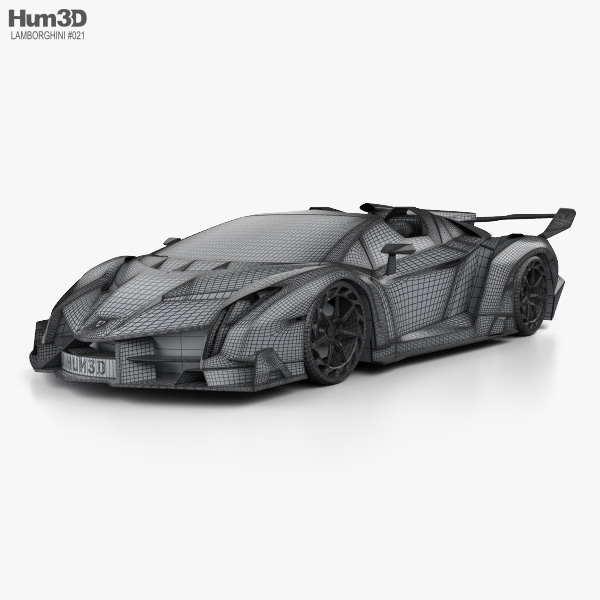 Lamborghini Veneno Roadster 2016 3D model - Download Sports car on ...