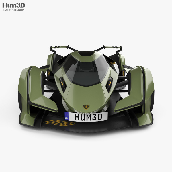 Lamborghini V12 Vision Gran Turismo 2021 3D model - Download Sports car ...