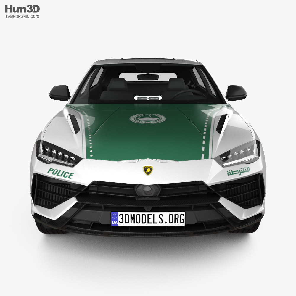 Lamborghini Urus S Dubai Police 2025 3D model - Download Crossover SUV ...