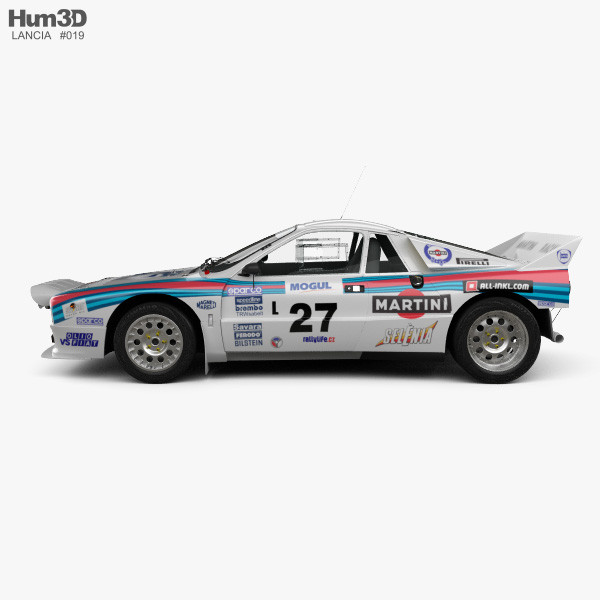 Lancia Rally 037 WRC Group B 1983 3D 모델 - 다운로드 Sports car on 3DModels.org