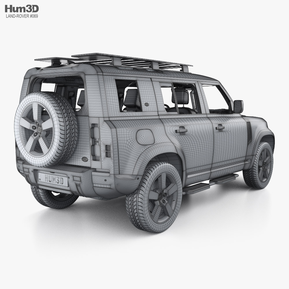 Land Rover Defender 110 Explorer Pack 带内饰 2023 3D模型 - 下载 Crossover SUV ...
