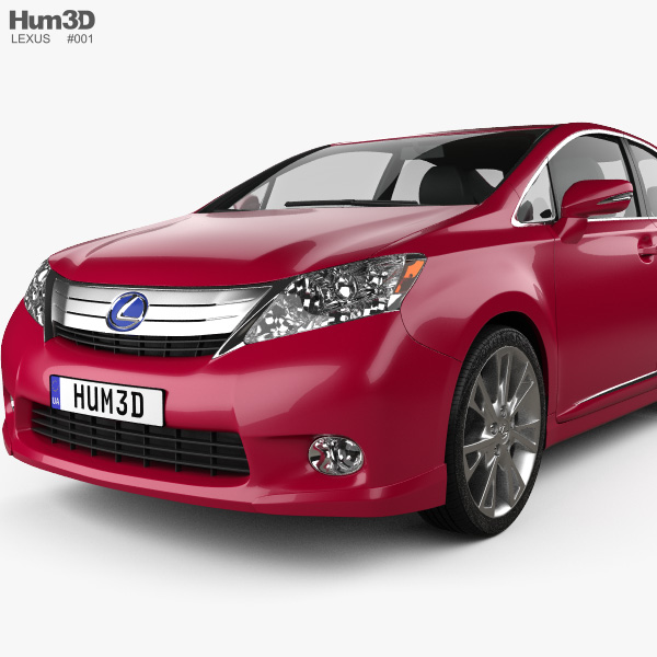 Lexus HS 2011 3D model - Download Sedan on 3DModels.org