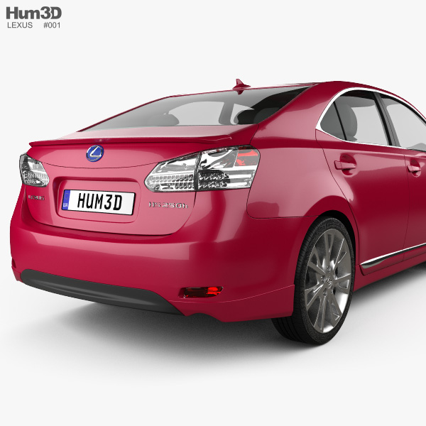 Lexus HS 2011 3D model - Download Sedan on 3DModels.org