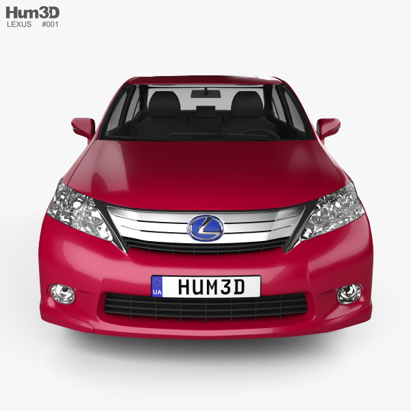 Lexus HS 2011 3D model - Download Sedan on 3DModels.org