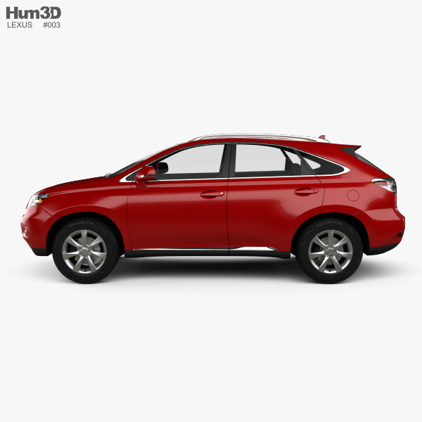 Lexus RX 2013 3D model - Download Crossover SUV on 3DModels.org