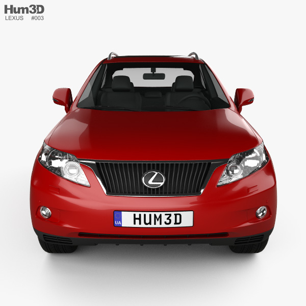 Lexus RX 2013 3D model - Download Crossover SUV on 3DModels.org