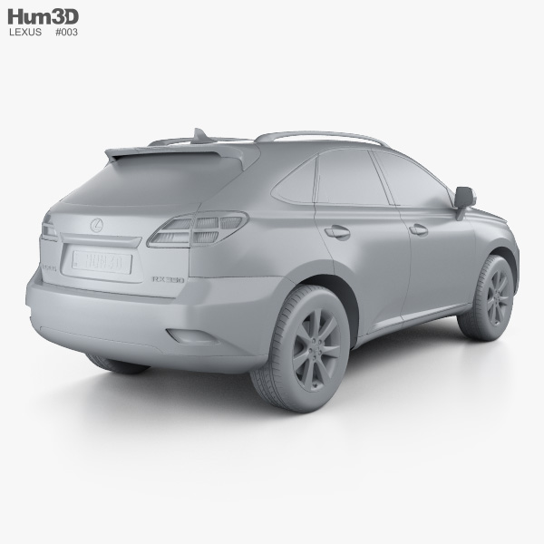 Lexus RX 2013 3D model - Download Crossover SUV on 3DModels.org