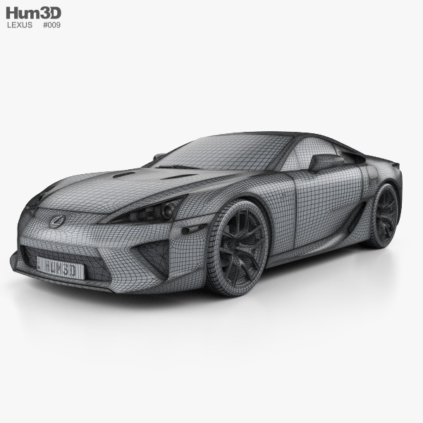 Lexus LFA 2015 3D model - Download Sports car on 3DModels.org