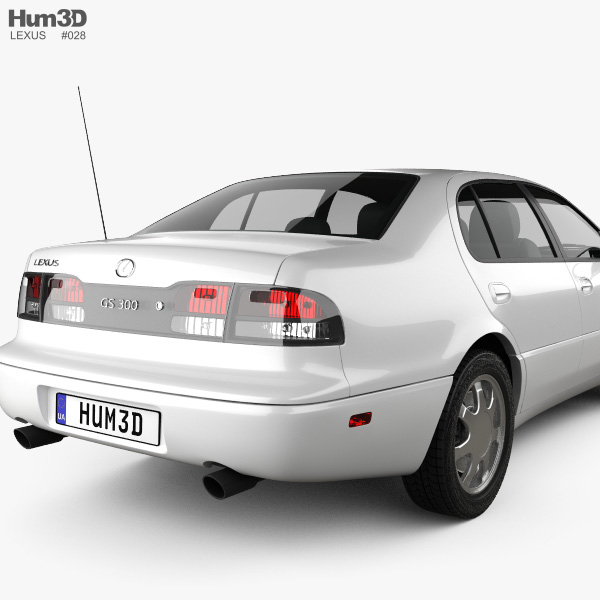 Lexus GS (S140) 1997 3D model - Download Sedan on 3DModels.org