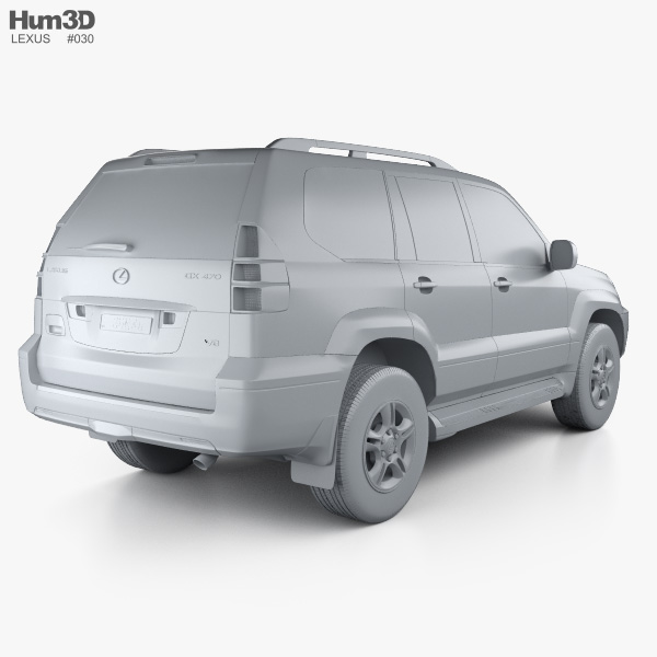 Lexus GX (J120) 2009 3D model - Download Crossover SUV on 3DModels.org
