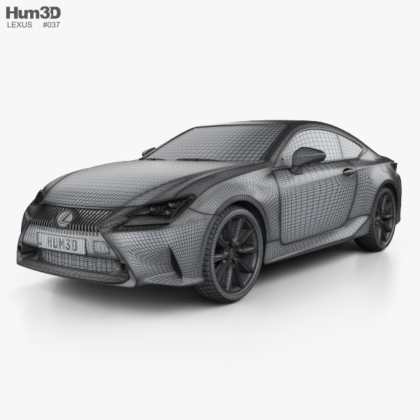Lexus RC 2017 3D model - Download Sports car on 3DModels.org