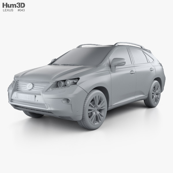 Lexus RX 2015 3D model - Download Crossover SUV on 3DModels.org