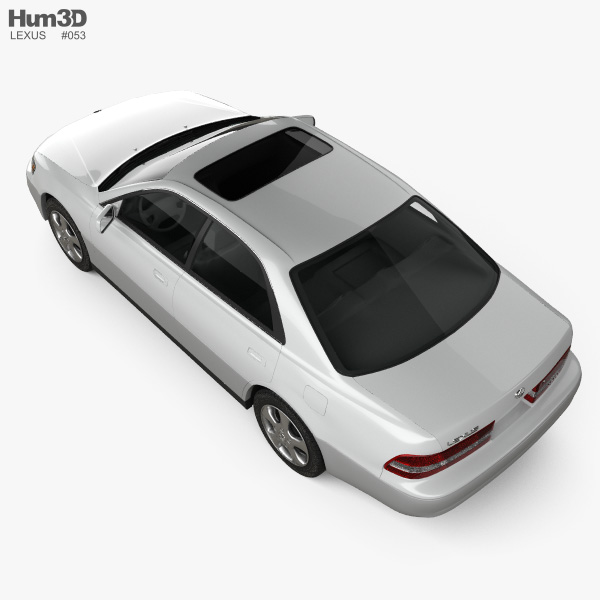 Lexus ES 2001 3D model - Download Sedan on 3DModels.org
