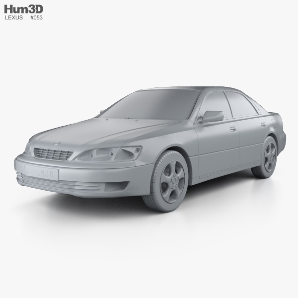 Lexus ES 2001 3D model - Download Sedan on 3DModels.org